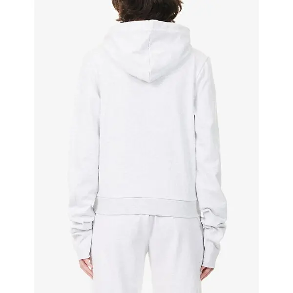 ENTIRE STUDIOS Zip-up Cropped Cotton Hoody