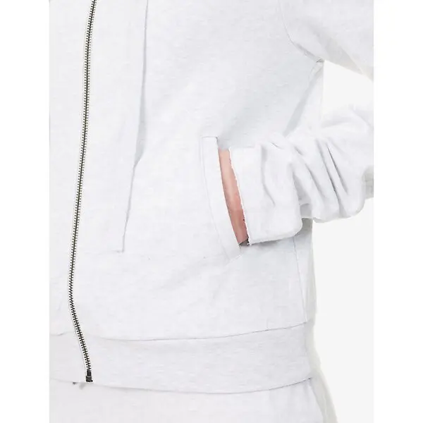 ENTIRE STUDIOS Zip-up Cropped Cotton Hoody