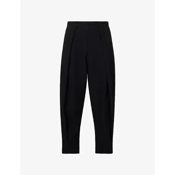 CFCL Hypha Tucked Balloon-leg Knitted Trousers - Black