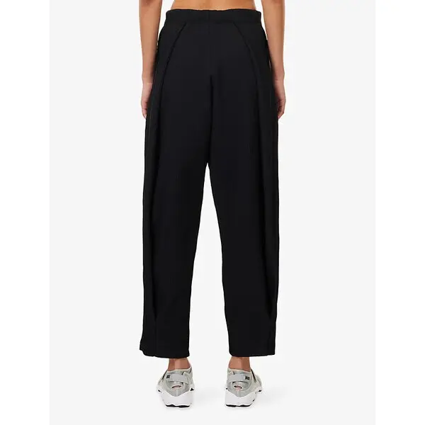 CFCL Hypha Tucked Balloon-leg Knitted Trousers - Black