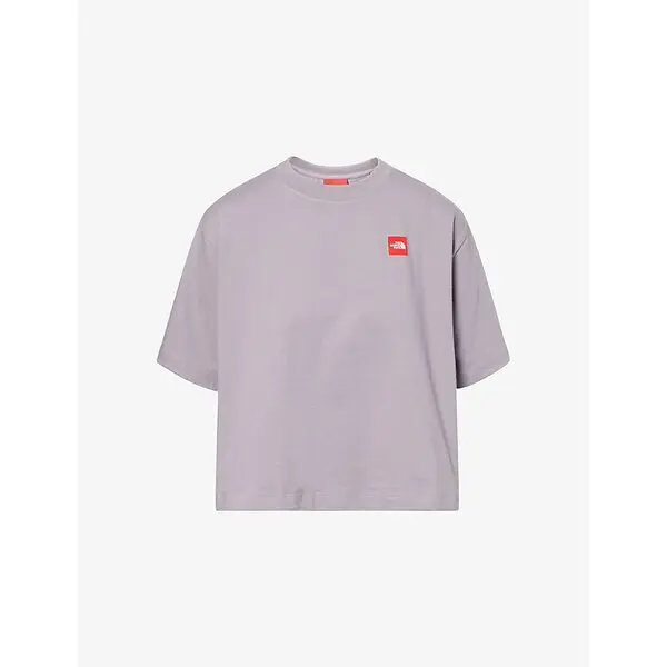 The North Face Red Box Boxy-fit Cotton-jersey T-shirt - Transcendent Grey