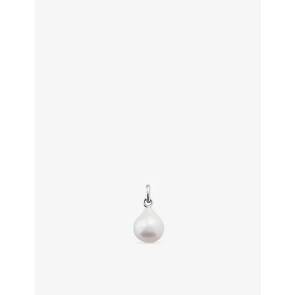 Monica Vinader Baroque Pearl Pendant - Silver