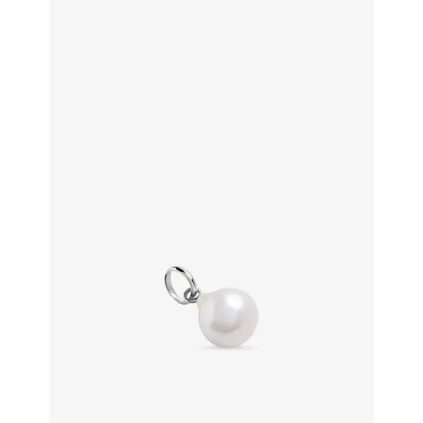 Monica Vinader Baroque Pearl Pendant - Silver