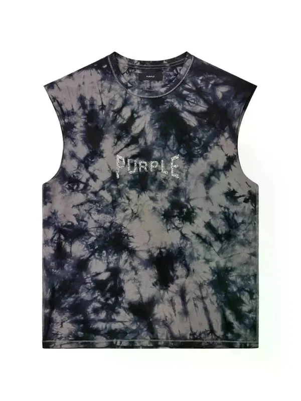 PURPLE BRAND Tie-dye Sleeveless T-shirt - Purple