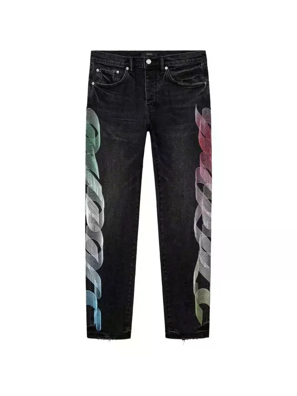 PURPLE BRAND P005 Gradient Logo Jeans