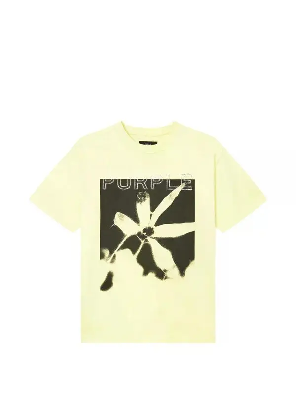 PURPLE BRAND Graphic-print T-shirt - Yellow