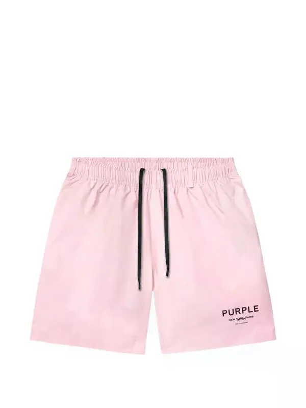 PURPLE BRAND Drawstring Swim Shorts - Pink