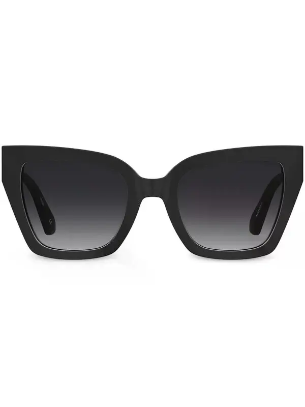 Moschino Logo-lettering Cat-eye Frame Sunglasses - Black