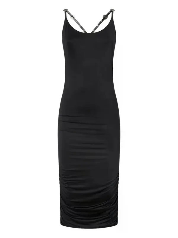 Pinko Midi Cross-strap Dress - Black