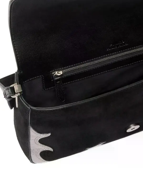 Pinko Love One Overlayed Shoulder Bag - Black