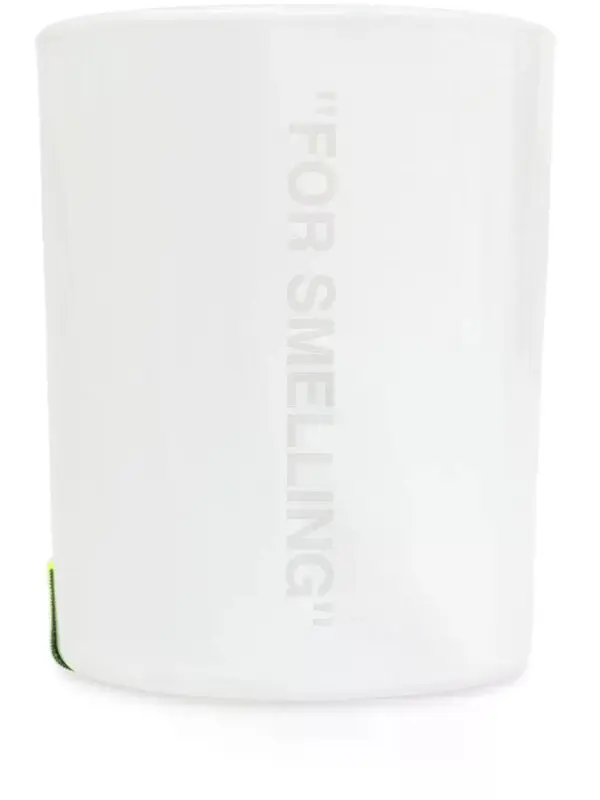 Off-White Wax Candle