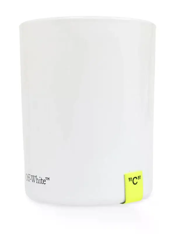 Off-White Wax Candle