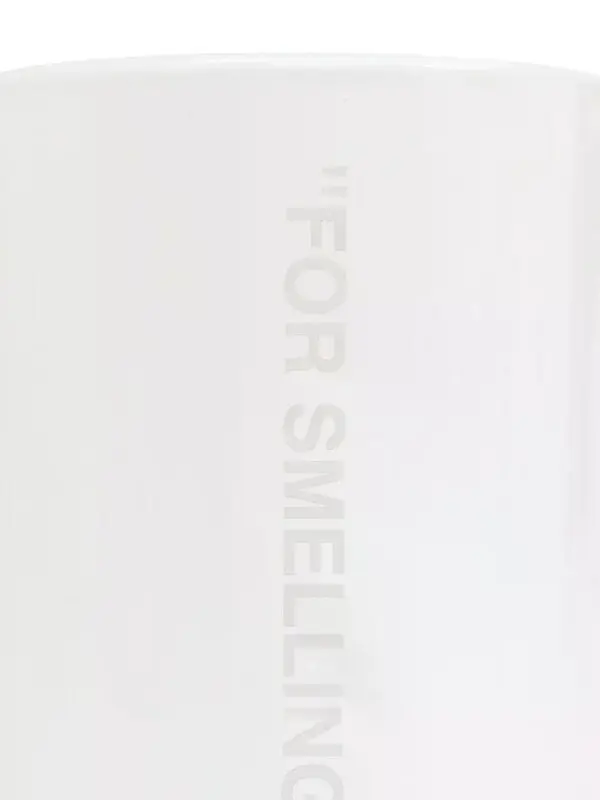 Off-White Wax Candle