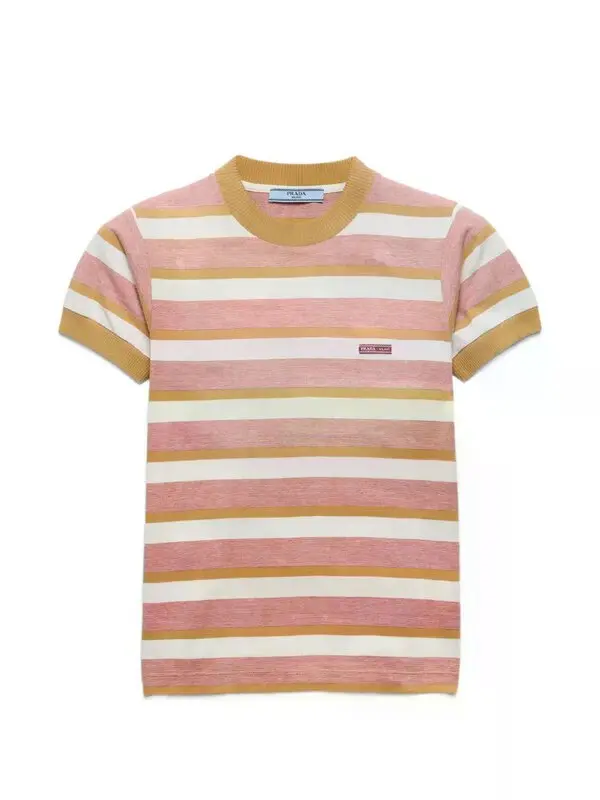 Prada Striped Jersey T-shirt