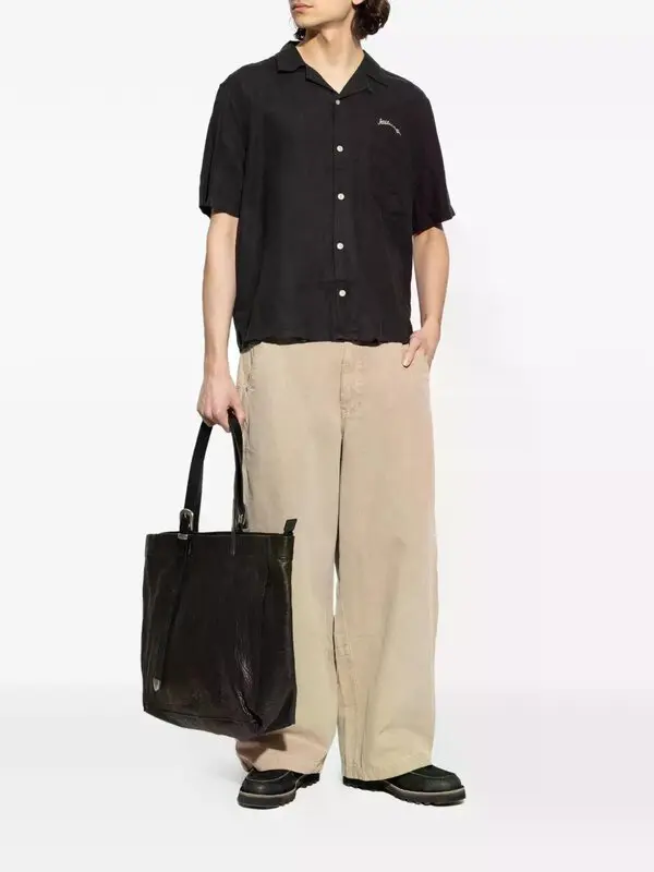 ALLSAINTS Wilder Logo-embroidery Short-sleeve Shirt
