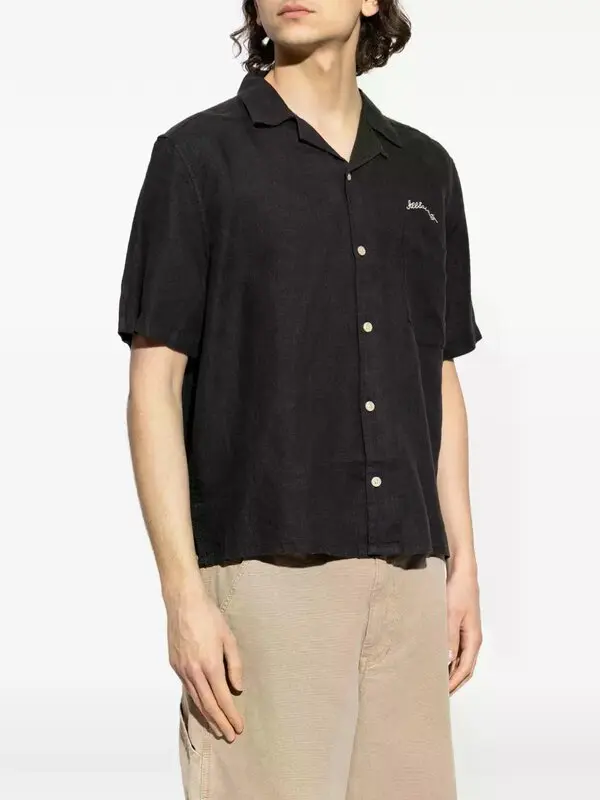 ALLSAINTS Wilder Logo-embroidery Short-sleeve Shirt