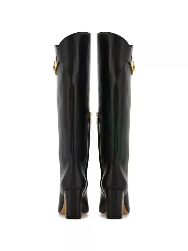 FERRAGAMO Hug Buckle Boots - Black