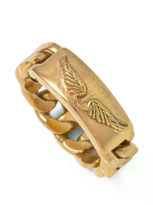 Zadig&Voltaire Chain Ring With Wings Motif - Gold