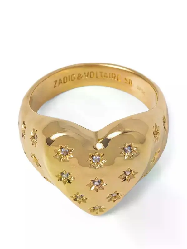 Zadig&Voltaire Heartbreaker Crystal-embellished -plated Ring - Gold
