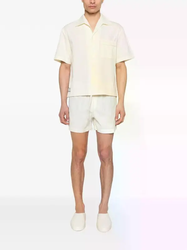 ENTIRE STUDIOS Drawstring Elasticated Shorts - Neutrals