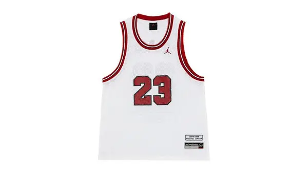 JORDAN Mj Essential Summer Jerseyin - White/gym Red