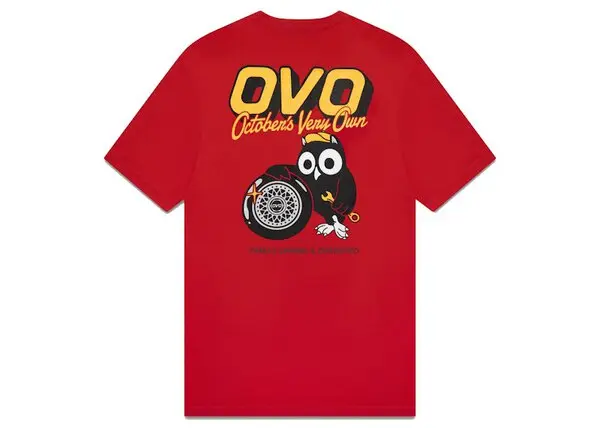 OVO Mechanic Owl T-shirt - Red