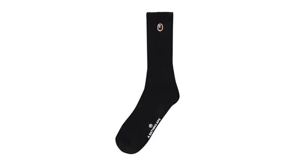 A BATHING APE Ape Head One Point 1i80184002 Socks - Black
