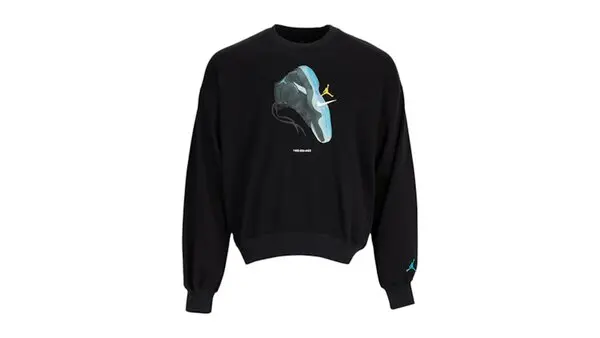 JORDAN Brooklyn Fleece Crewneck Sweatshirtin - Black/gamma Blue