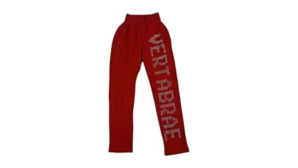 VERTABRAE C2 Pants Crystals Sweatpant - Red/navy Blue