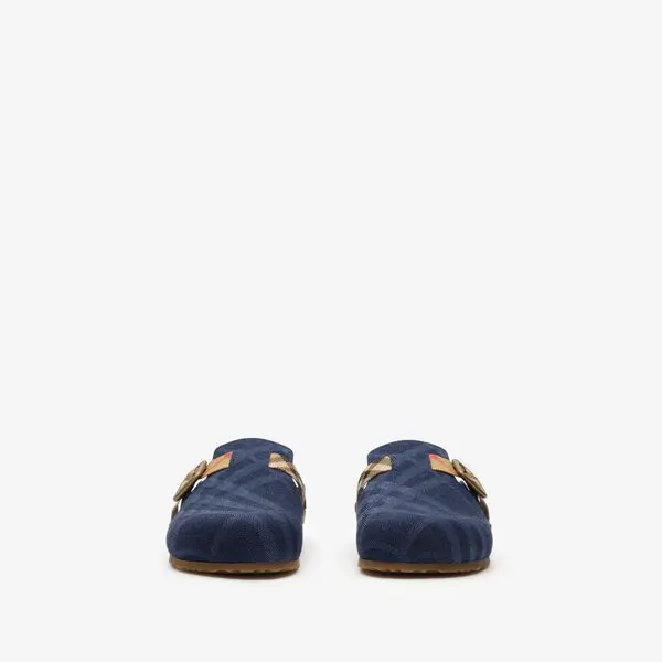 Burberry Check Denim Urchin Clogs