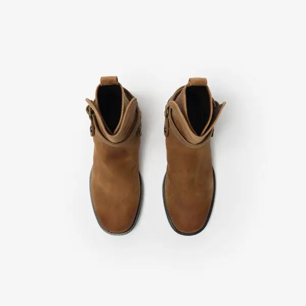 Burberry Waxed Suede Ledger Boots