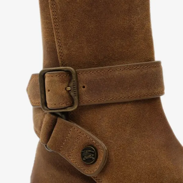 Burberry Waxed Suede Ledger Boots