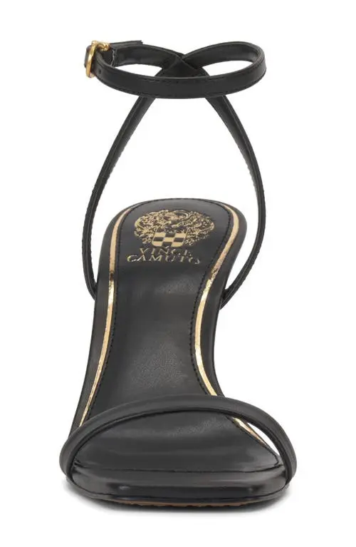 Vince Camuto Ankle Strap Wedge Sandal - Black