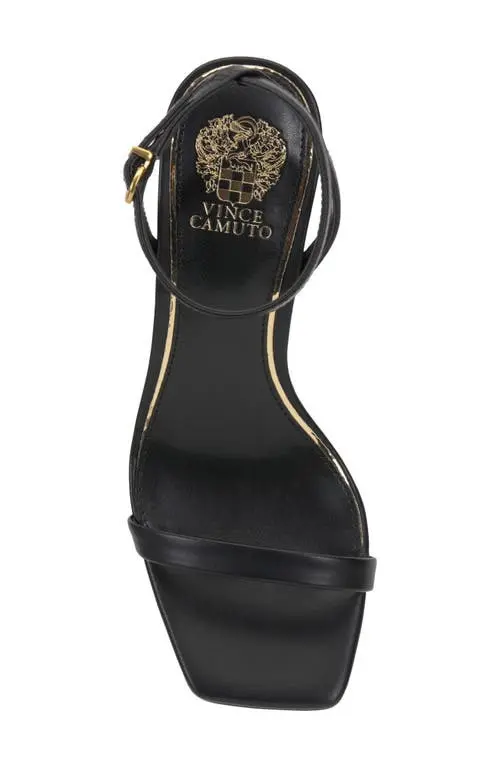 Vince Camuto Ankle Strap Wedge Sandal - Black