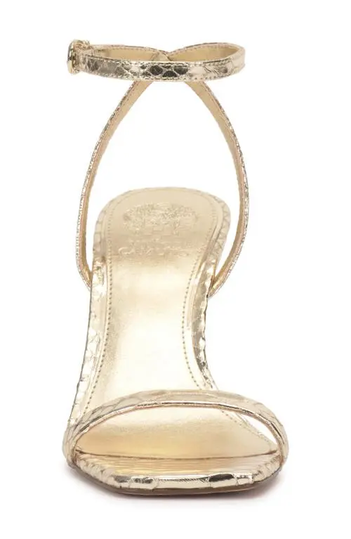 Vince Camuto Ambee Ankle Strap Wedge Sandal - Gold