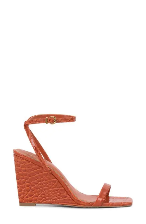 Vince Camuto Ankle Strap Wedge Sandal - Sunset Embossed