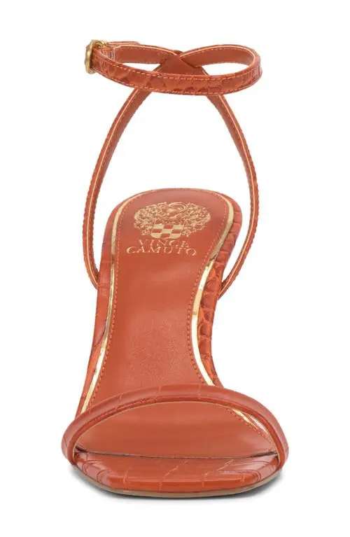 Vince Camuto Ankle Strap Wedge Sandal - Sunset Embossed