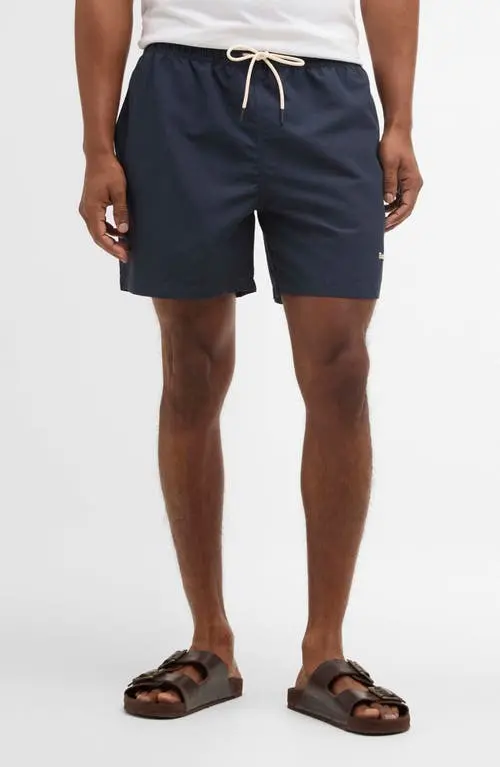 Barbour Water Reactive Tartan Swim Trunks - Navy