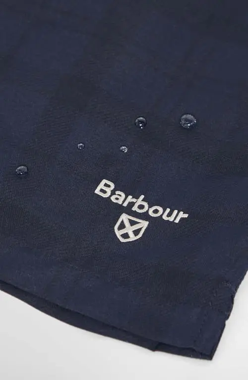 Barbour Water Reactive Tartan Swim Trunks - Navy