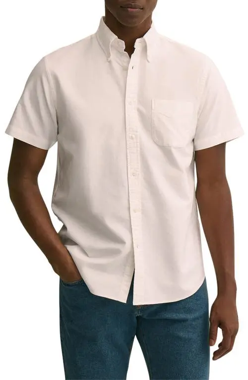 Brooks Brothers Friday Regular Fit Short Sleeve Cotton Oxford Button-down Shirt - Solidwhite