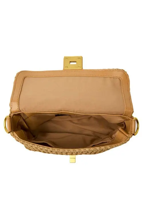THINK ROYLN High Society Raffia Convertible Clutch