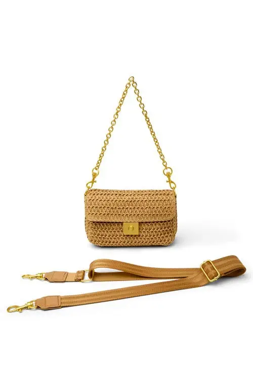 THINK ROYLN High Society Raffia Convertible Clutch