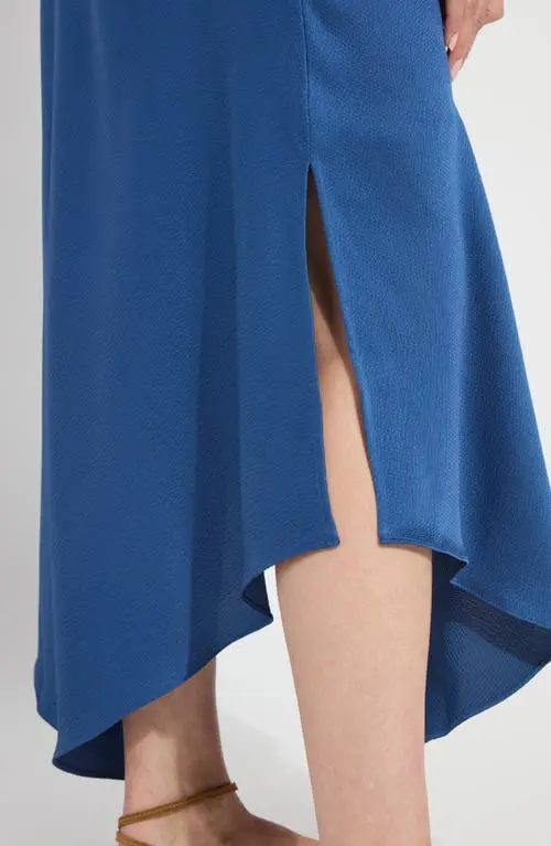 Lyssé Sakura Satin Handkerchief Maxi Dress - Palermo Bl
