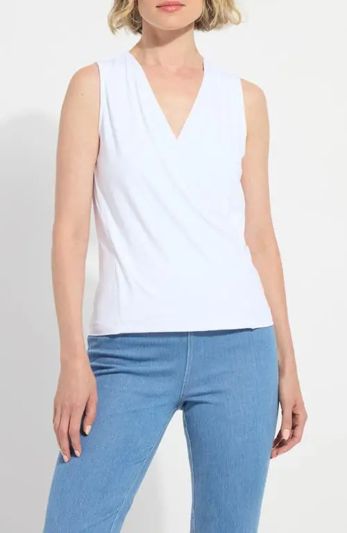 Lyssé Inaya Double Crossover Top - White