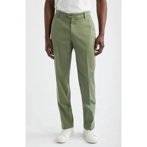 Scott Barber Classic Fit Ultimate Twill Chinos - Agave
