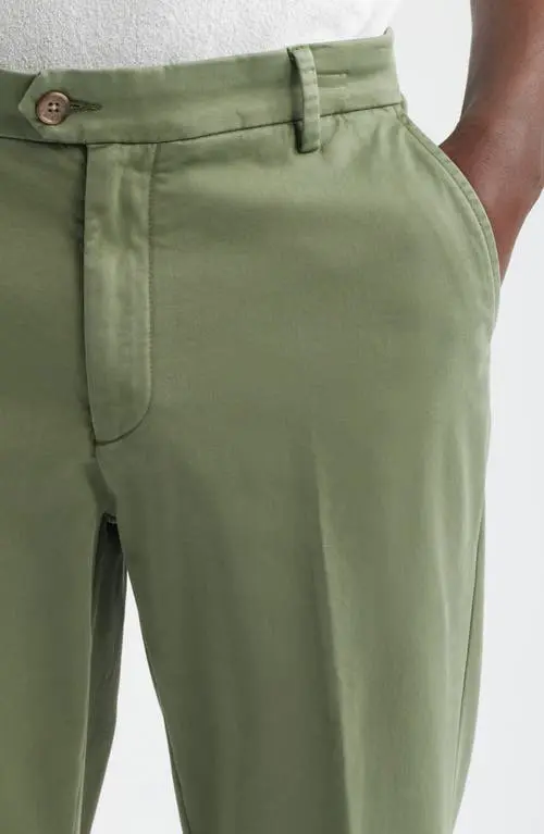 Scott Barber Classic Fit Ultimate Twill Chinos - Agave