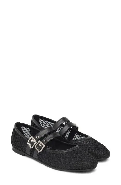 NEROGIARDINI Mesh Ballet Flat - Black