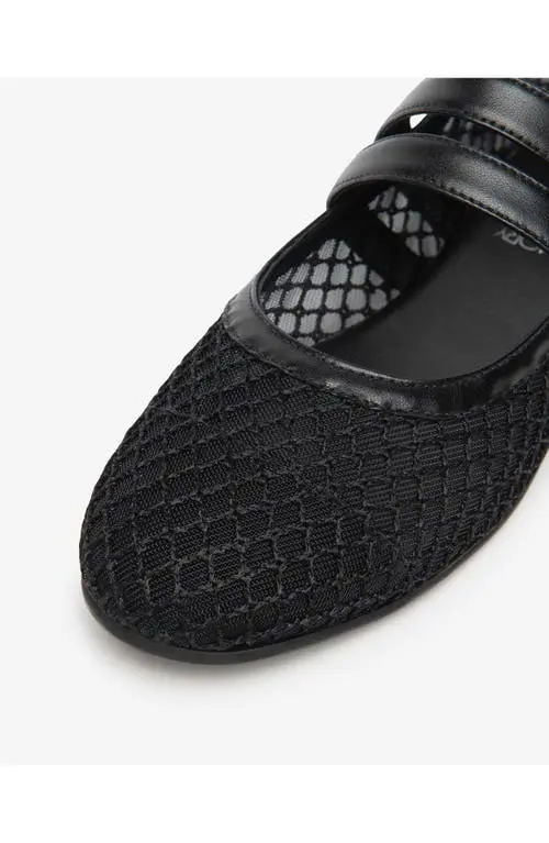 NEROGIARDINI Mesh Ballet Flat - Black