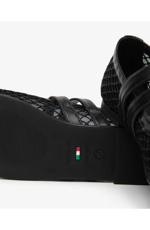 NEROGIARDINI Mesh Ballet Flat - Black