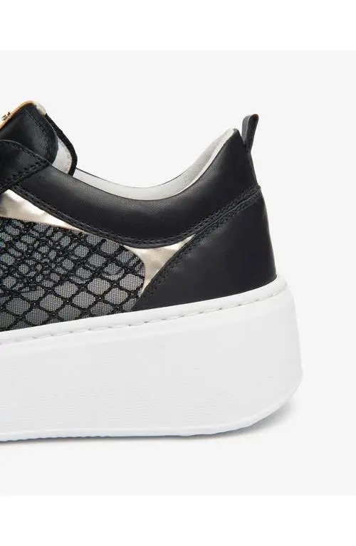 NEROGIARDINI Mesh Platform Sneakers - Black